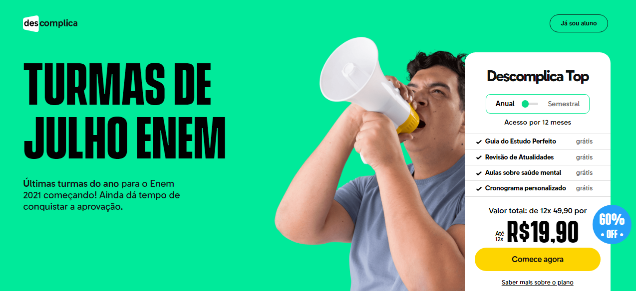 Cupom Descomplica: Descontos de até 90% HOJE! 2025