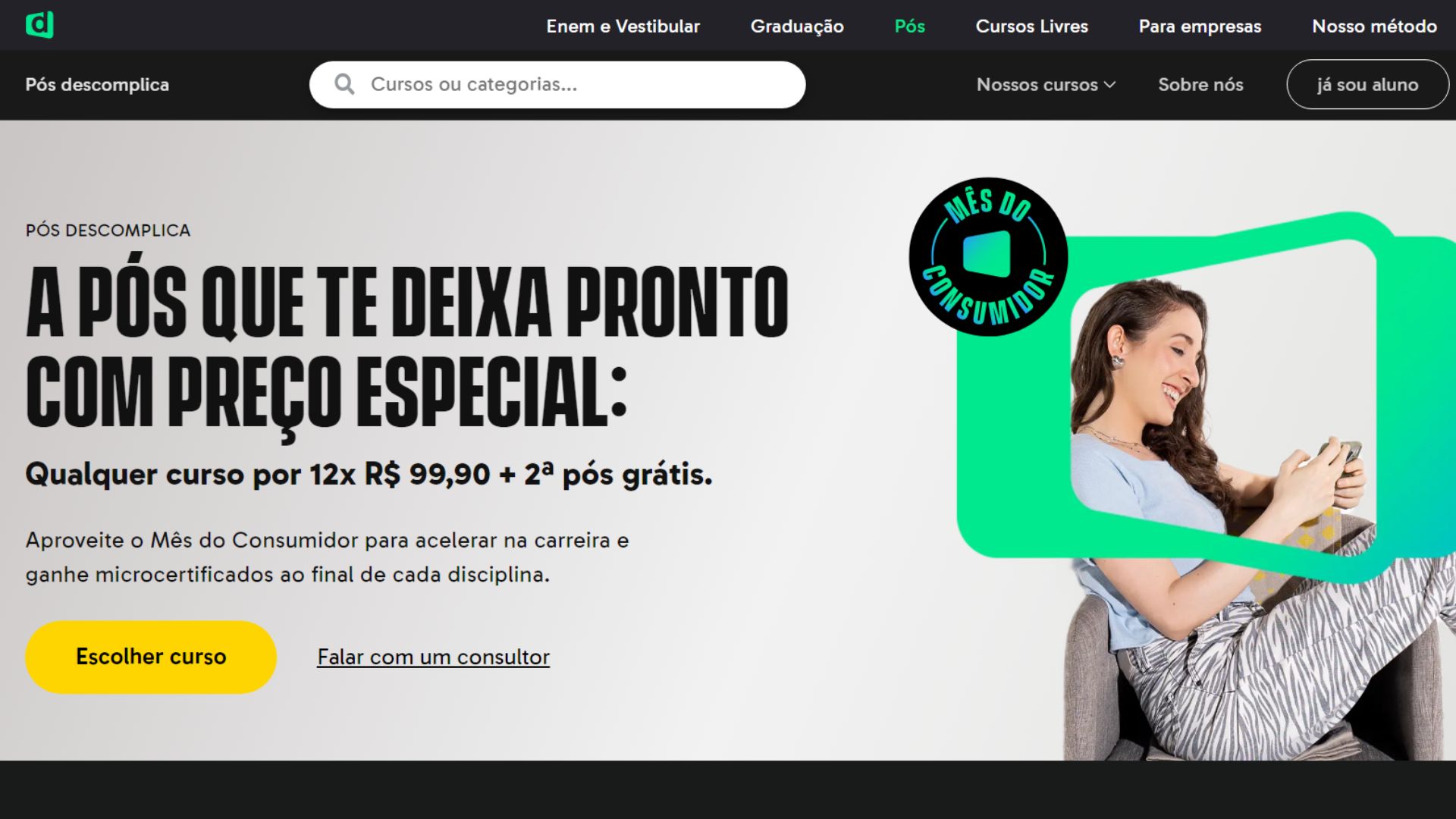 Cupom Descomplica Pós: Descontos até 50% para 2024